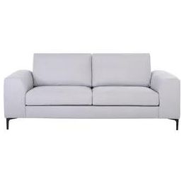 2,5-Sitzer Inosign "Henry" Sofas Gr. B/H/T: 214cm x 84cm x 95cm, Struktur fein, grau (hellgrau) mit Metallbeinen, in modernem Design