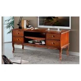 TV-Board Home Affaire "Limone", braun (nuss), B:123cm H:52cm T:45cm, Holz teilmassiv, Sideboards, Breite 123 cm