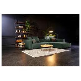 Ecksofa Tom Tailor HOME "HEAVEN CASUAL M" Sofas Gr. B/H/T: 282cm x 85cm x 221cm, Struktur grob TCU, Recamiere rechts, ohne Bettfunktion-ohne Bettkasten, grün (green forest tcu 33) aus der COLORS COLLECTION, wahlweise mit Bettfunktion & Bettkasten