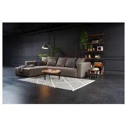 Ecksofa Tom Tailor HOME "HEAVEN CASUAL XL" Sofas Gr. B/H/T: 302cm x 85cm x 221cm, Struktur fein TBO, Recamiere links, mit Bettfunktion-mit Bettkasten, braun (coconut tbo 12) aus der COLORS COLLECTION, wahlweise mit Bettfunktion & Bettkasten