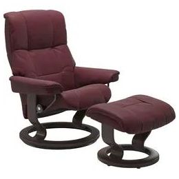 Relaxsessel stressless "Mayfair" Sessel Gr. Leder BATICK, Classic Base Wenge, Relaxfunktion-Drehfunktion-PlusTMSystem-Gleitsystem, B/H/T: 88cm x 102cm x 77cm, rot (bordeaux batick) mit Classic Base, Größe S, M & L, Gestell Wenge