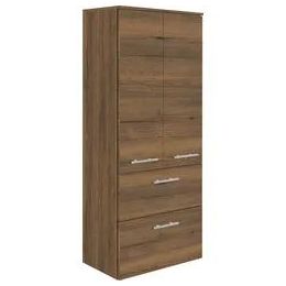 Midischrank Marlin "3040" Schränke Gr. B/H/T: 60 cm x 148,8 cm x 35 cm, 2 St., braun (eiche struktur braun) Bad-Midischrank Breite 60 cm