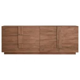 Sideboard Inosign "Jupiter" Sideboards Gr. B/H/T: 241cm x 90cm x 44cm, 3 St., braun (mercure nb holzstruktur) Breite 241 cm mit 3 Schubkästen