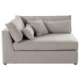 Sofa-Eckelement RAUM.ID "Enid" Polsterelemente Gr. Struktur (recyceltes Polyester), Eckelement links, beige Teil eines Modulsofas, fester Sitzkomfort, auch in Breitcord