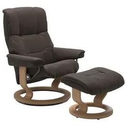 Relaxsessel stressless "Mayfair" Sessel Gr. Leder BATICK, Classic Base Eiche, Relaxfunktion-Drehfunktion-PlusTMSystem-Gleitsystem, B/H/T: 88 cm x 102 cm x 77 cm, braun (brown batick) mit Classic Base, Größe S, M & L, Gestell Eiche