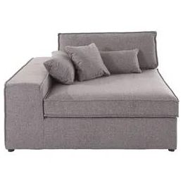 Sofaelement RAUM.ID "Enid" Polsterelemente Gr. Struktur, Armlehne links, grau (taupe) als Teil eines Modulsofas, fester Sitzkomfort