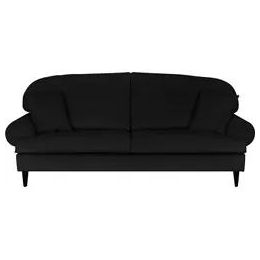 2-Sitzer Home Affaire "Vitreux" Sofas Gr. B/H/T: 188 cm x 95 cm x 100 cm, Samtoptik, schwarz auch im Bouclébezug, incl. Zierkissen