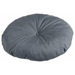 Chillkissen Max Winzer "Bodo" Gr. B/H/T: 85 cm x 18 cm x 85 cm Ø 85 cm, Strukturgewebe 16523, blau (denim) Kinder Poufs in 2 Größen