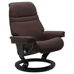 Relaxsessel stressless "Sunrise", braun (chocolate paloma), B:79cm H:103cm T:73cm, Leder BATICK: BATICK ist ein leicht korrigiertes, durchgefärbtes und genarbtes Möbelleder, bei dem die meisten Unebenheiten und Spuren in der Regel entfernt wurden., Leder PALOMA: PALOMA ist ein durchgefärbtes Semianilin-Möbelleder mit natürlicher Narbung., ROHLEDER Stoff Q2 FARON: Ein fester zuverlässiger Bouclu00e