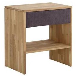 Nachttisch OTTO products "Callum" Tische Gr. B/H/T: 60 cm x 65,5 cm x 42 cm, lila (viola, natur, natur) passend zur Boxspringbett-Serie Jelle