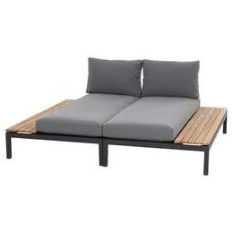 Loungesofa siena GARDEN "Alvida" Sofas Gr. B/H/T: 102cm x 84cm x 177,5cm, Recamiere rechts, grau (anthrazit) Recamiere rechts, BxTxH: 102x177x84 cm