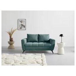 2-Sitzer Inosign "Lörby" Sofas Gr. B/H/T: 160cm x 90cm x 92cm, Luxus-Microfaser weich, Luxus Microfaser weich, blau (petrol) Belastbarkeit bis 140kg pro Sitzplatz, auch mit Aqua clean-Bezug