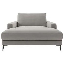 Chaiselongue Inosign "Downtown Loungemöbel zum Relaxen, B/T/H: 132/170/84 cm" Sofas Gr. B/H/T: 132cm x 84cm x 170cm, Easy care, grau (hellgrau) auch in Bouclé, Cord und Easy care - leicht mir Wasser zu reinigen