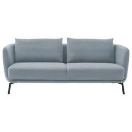 Schöner Wohnen 3-Sitzer SCHÖNER WOHNEN-KOLLEKTION "Pearl - 5 Jahre Hersteller-Garantie, auch in Bouclé" Sofas Gr. B/H/T: 210 cm x 71 cm x 91 cm, Flachgewebe, blau (hellblau) Maße (BHT): 2107191 cm, Füße Metall