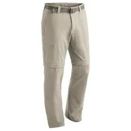 Funktionshose Maier Sports "Tajo" Gr. 60, Normalgrößen, beige Herren Hosen Wanderhose, zipp-off Outdoor-Hose, 4 Taschen, Regular Fit