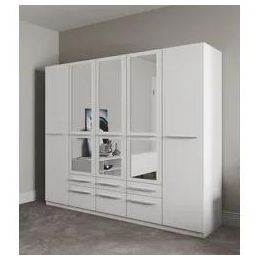 Drehtürenschrank Priess "Barcelona" Schränke Gr. B/H/T: 230 cm x 193 cm x 54 cm, mit Spiegel, ohne Beleuchtung, 5 St., weiß in vielen Farben und Ausführungen