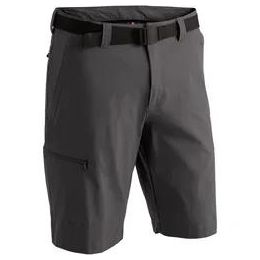 Funktionsshorts Maier Sports "Huang" Gr. 54, Normalgrößen, grau (mittelgrau) Herren Hosen Shorts, kurze Outdoor-Hose, Bermudas mit 4 Taschen, Regular Fit