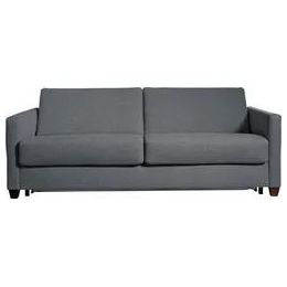 Schlafsofa Bali "Norwalk" Sofas Gr. B/H/T: 182cm x 83cm x 100cm, Material, Ausführung, grau (grau/beige) Dauerschlaffunktion, mit Unterfederung Lattenrost und Matratze