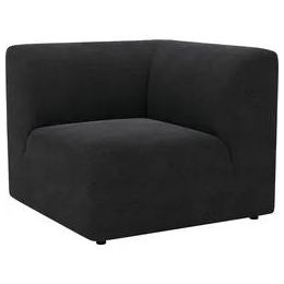 Sofa-Eckelement LeGer Home by Lena Gercke "Floria" Polsterelemente Gr. Chenille, Arm rechts, schwarz (onyx) modulares Sofa, in trendigen Farben, mit Komfortschaum-Polsterung