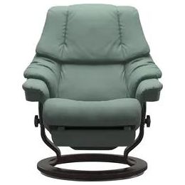 Relaxsessel stressless "Reno" Sessel Gr. Leder PALOMA, PowerTM Leg & Back-Classic Base Braun-M, B/H/T: 79cm x 98cm x 78cm, grün (aqua green paloma) elektrisch verstellbar, optional 2-motorisch, Größe M & L