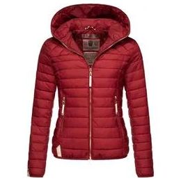 Steppjacke Navahoo "Ich Bin Hübsch" Gr. XS (34), rot (blutrot) Damen Jacken leichte Übergangsjacke mit Kapuze