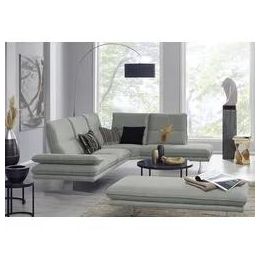 Ecksofa W.Schillig "broadway, Designsofa, mit tollem Sitzkomfort, L-Form", braun (sky s22), B:284cm H:94cm T:224cm, Flachgewebe S22 (100% Polyester), Sofas, Sitztiefenverstellung, Kopfteil- & Seitenteilverstellung, Breite 284cm