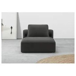 1,5-Sitzer RAUM.ID "Cushid", grau (anthrazit), B:107cm H:62cm T:109cm, 95% Polyester, 5% Nylon, Sofas, Einzelmodul, auch separat stellbar