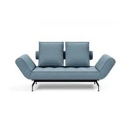 3-Sitzer INNOVATION LIVING TM "Ghia Schlafsofa" Sofas Gr. B/H/T: 178cm x 83cm x 93cm, Füsse: Metall, blau (hellblau) eine große Liegefläche mit geringer Stellfläche, beidseitig abklappbar