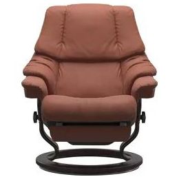 Relaxsessel stressless "Reno" Sessel Gr. Leder PALOMA, PowerTM Leg & Back-Classic Base Braun-M, B/H/T: 79cm x 98cm x 78cm, rot (henna paloma) elektrisch verstellbar, optional 2-motorisch, Größe M & L