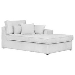 Ottomane RAUM.ID "Enid" Sofas Gr. B/H: 130cm x 75cm, Cord, Ottomane rechts, beige (creme) einzeln stellbar oder als Teil eines Modulsofas, fester Sitzkomfort