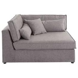 Sofa-Eckelement RAUM.ID "Enid" Polsterelemente Gr. Struktur, Eckelement links, grau (taupe) Teil eines Modulsofas, fester Sitzkomfort, auch in Breitcord