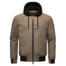 Bomberjacke STONE HARBOUR "Hoobo" Gr. XL (54), braun Herren Jacken Stylische Fliegerjacke mit abnehmbarer Innenjacke