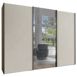 Schwebetürenschrank Wiemann "Monaco" Schränke Gr. B/H/T: 295,2 cm x 236 cm x 67 cm, 3 St., braun (bianco, eiche, nachbildung) hochwertige Beschläge