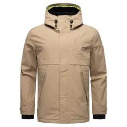 Regenjacke STONE HARBOUR "Zanjaar" Gr. XXXL (58), beige Herren Jacken Wasserdichte Übergangsjacke mit Fleece-Futter