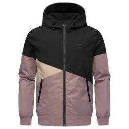 Outdoorjacke Ragwear "Renad" Gr. XXL (56), schwarz Herren Jacken Ultraleichte Übergangsjacke mit verstellbarer Kapuze