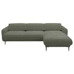 Ecksofa Andas "Skovsende Sitzbreite 245 cm, Rückenlehne stufenlos hochklappbar für" Sofas Gr. B/H/T: 269cm x 73cm x 156cm, Flachgewebe, Longchair rechts, Mit Rückenfunktion, grün individuellen Sitzkomfort Kopfteilverstellung, L-Form