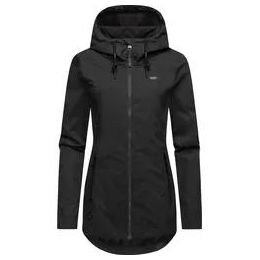 Outdoorjacke Ragwear "Zuzka" Gr. XL (42), grau (dunkeltitanfarben) Damen Jacken stylische Übergangsjacke mit großer Kapuze