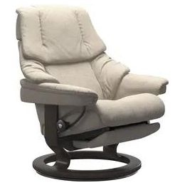 Relaxsessel stressless "Reno" Sessel Gr. ROHLEDER Stoff Q2 FARON, PowerTM Leg & Back-Classic Base Wenge, B/H/T: 79cm x 98cm x 78cm, beige (light q2 faron) elektrisch verstellbar, optional 2-motorisch, Größe M & L