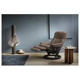 Relaxsessel stressless "Mayfair" Sessel Gr. ROHLEDER Stoff Q2 FARON, PowerTM Leg & Back-ohne Akku-Classic Base Schwarz, 1098461850, B/H/T: 88cm x 102cm x 76cm, braun (dark beige q2 faron) elektrisch verstellbar, optional 2-motorisch, Größe M & L