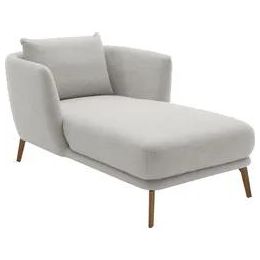 Schöner Wohnen Chaiselongue SCHÖNER WOHNEN-KOLLEKTION "Pearl - 5 Jahre Hersteller-Garantie, auch in Bouclé. Füße Massivholz" Sofas Gr. B/H/T: 101cm x 71cm x 161cm, Flachgewebe, grau (platin) Maße (BHT): 10171161 cm