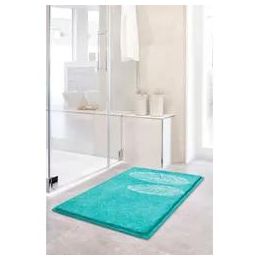 Badematte Grund Badematten Gr. rechteckig (70cm x 120cm),, blau (türkis)