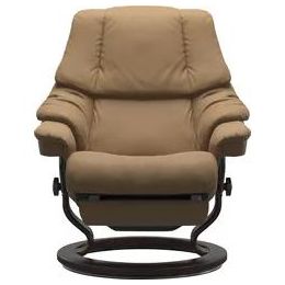 Relaxsessel stressless "Reno" Sessel Gr. Leder PALOMA, PowerTM Leg & Back-Classic Base Braun-M, B/H/T: 79cm x 98cm x 78cm, braun (taupe paloma) elektrisch verstellbar, optional 2-motorisch, Größe M & L