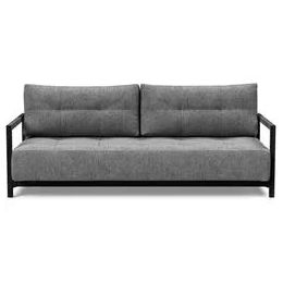 Schlafsofa INNOVATION LIVING TM "Bifrost hochwertige Schlaffunktion, extrabreite Liegefläche" Sofas Gr. B/H/T: 209 cm x 83 cm x 117 cm, Polyester, grau (charcoal) Einzel- und Doppelbett, bequem komfortabel