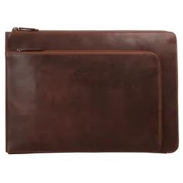 XZONE Dokumententasche X-ZONE Gr. B/H/T: 37cm x 27cm x 4cm onesize, braun (cognac) Herren Taschen echt Leder