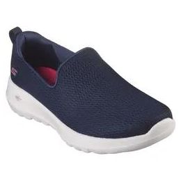 Slip-On Sneaker Skechers "GO WALK JOY-AURORA" Gr. 43, blau (navy-weiß) Damen Schuhe Freizeitschuh, Schlupfschuh in veganer Verarbeitung