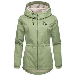 Outdoorjacke Ragwear "Dankka Tech" Gr. XL (42), grün Damen Jacken Stylische Übergangsjacke aus wasserdichtem Material