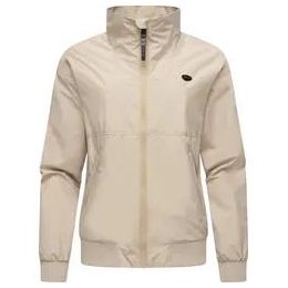 Outdoorjacke Ragwear "Goona" Gr. XXL (44), beige (sand) Damen Jacken stylische, wasserdichte Übergangsjacke mit hohem Kragen