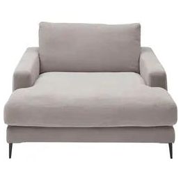 Chaiselongue Inosign "Downtown Loungemöbel zum Relaxen, B/T/H: 132/170/84 cm" Sofas Gr. B/H/T: 132cm x 84cm x 170cm, Feincord, beige (sand) auch in Bouclé, Cord und Easy care - leicht mir Wasser zu reinigen