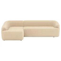 Ecksofa Inosign "Nergal, Einzelsofa oder L-Form" Sofas Gr. B/H/T: 296cm x 81cm x 196cm, Luxus-Microfaser, Longchair links, beige (creme) Modernes Design, schlichte Optik, stilvoller Blickfang im Wohnzimmer