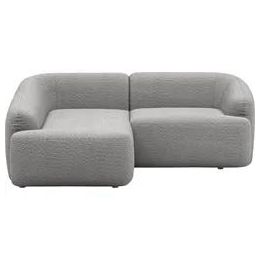 Ecksofa Inosign "Nergal, Einzelsofa oder L-Form" Sofas Gr. B/H/T: 216cm x 81cm x 196cm, Chenille-Struktur, Longchair links, grau (graphit) Modernes Design, schlichte Optik, stilvoller Blickfang im Wohnzimmer